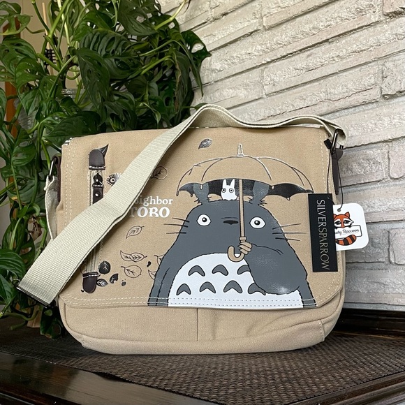 Bags | Studio Ghibli My Neighbor Totoro Khaki Crossbody Messenger Tote ...